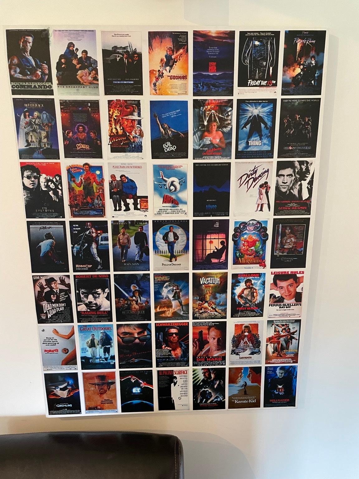 80s movie poster a2 canvas print in Borough of Spelthorne für £ 40,00 ...