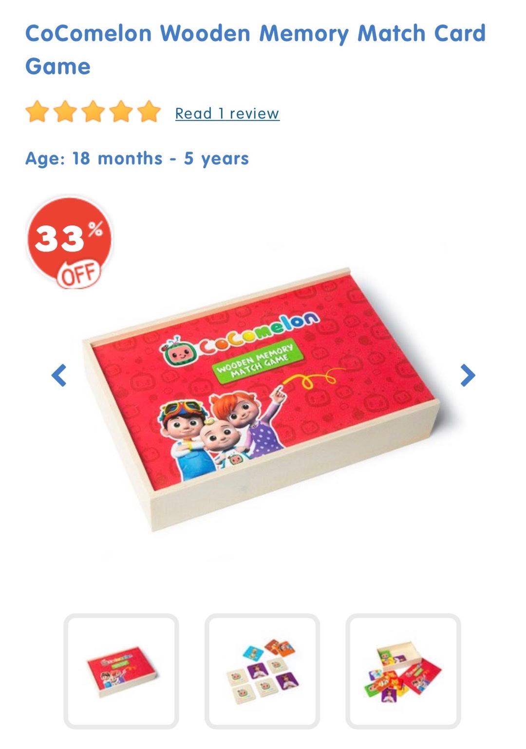 CoComelon Wooden Memory Match Card Game in WN8 Lancashire for £9.00 for ...