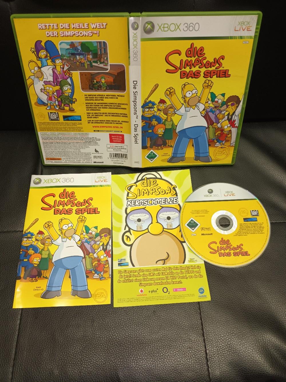 XBOX 360 Spiel - Die Simpsons - Das Spiel - m in 99974 Mühlhausen für ...