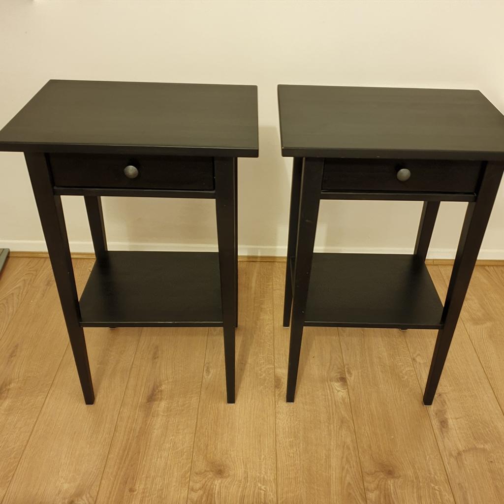Two Hemnes bedside tables in SW6 Fulham for £50.00 for sale | Shpock
