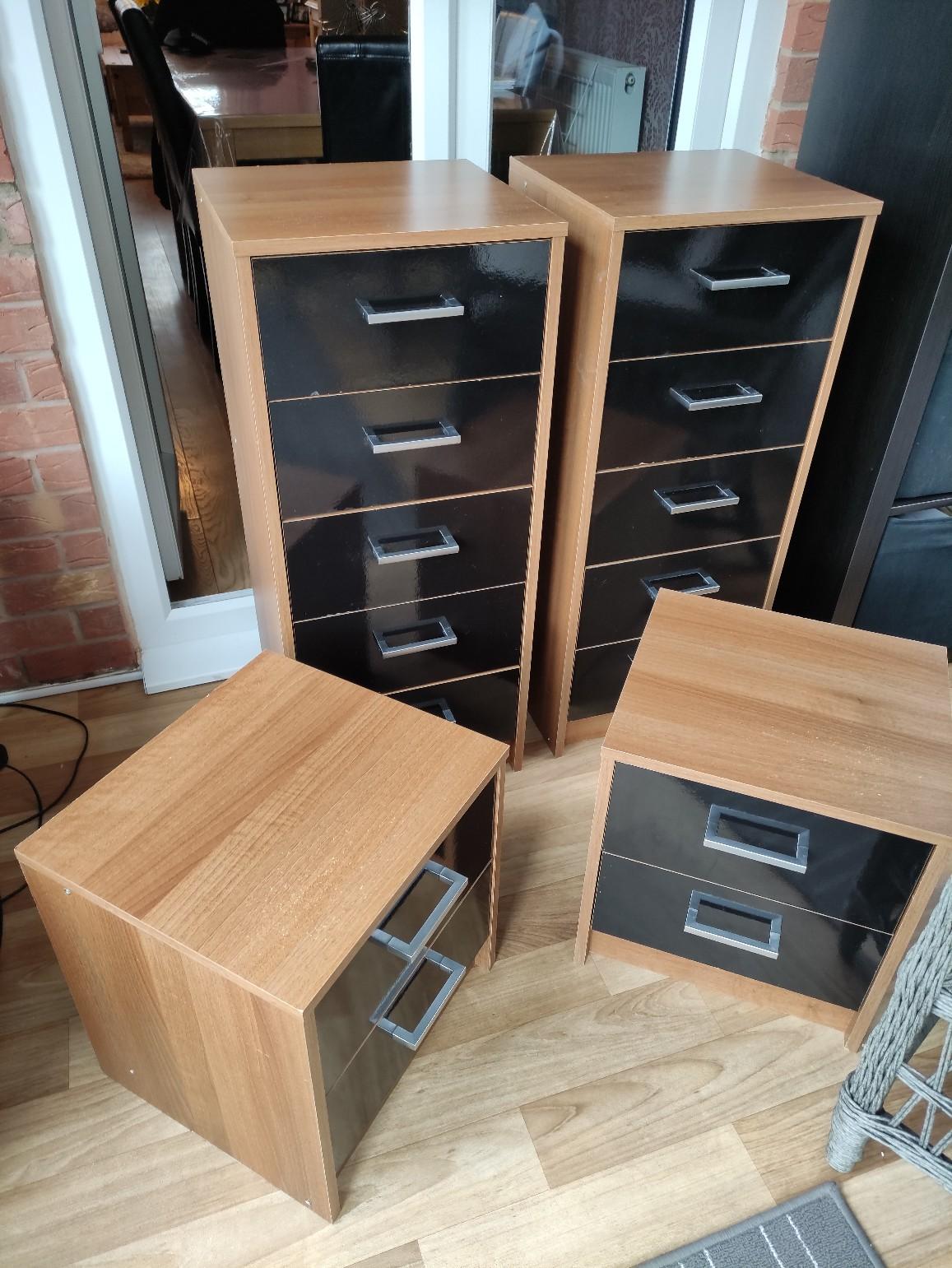 Two chest of drawers and two bedside tables. in ST17 Stafford for £50. ...