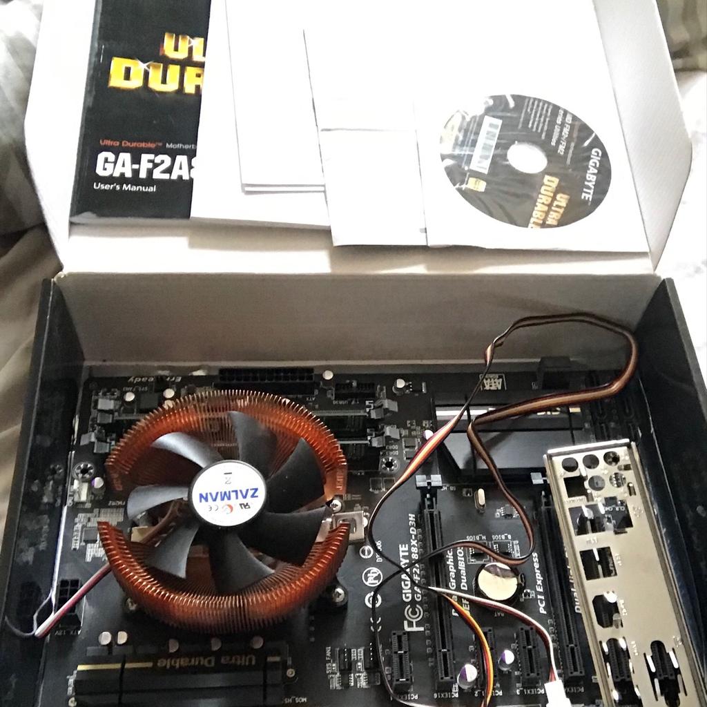 Gigabyte motherboard amd apu 8gb ram cooler in B65 Sandwell für £ 35,00 ...