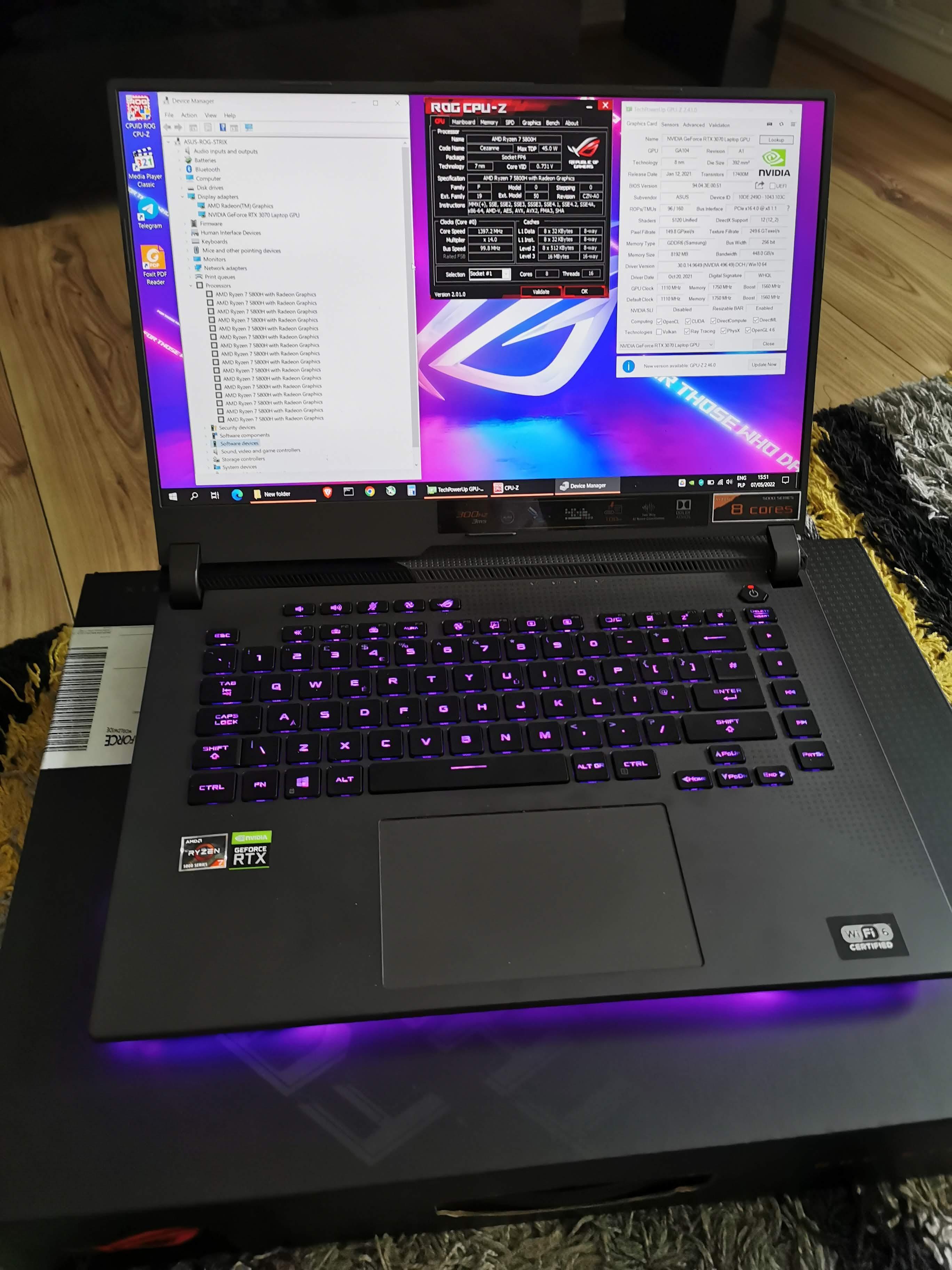 Laptop Asus ROG, R7 5800H, RTX3070, 300Hz IPS in Britwell for £990.00 ...