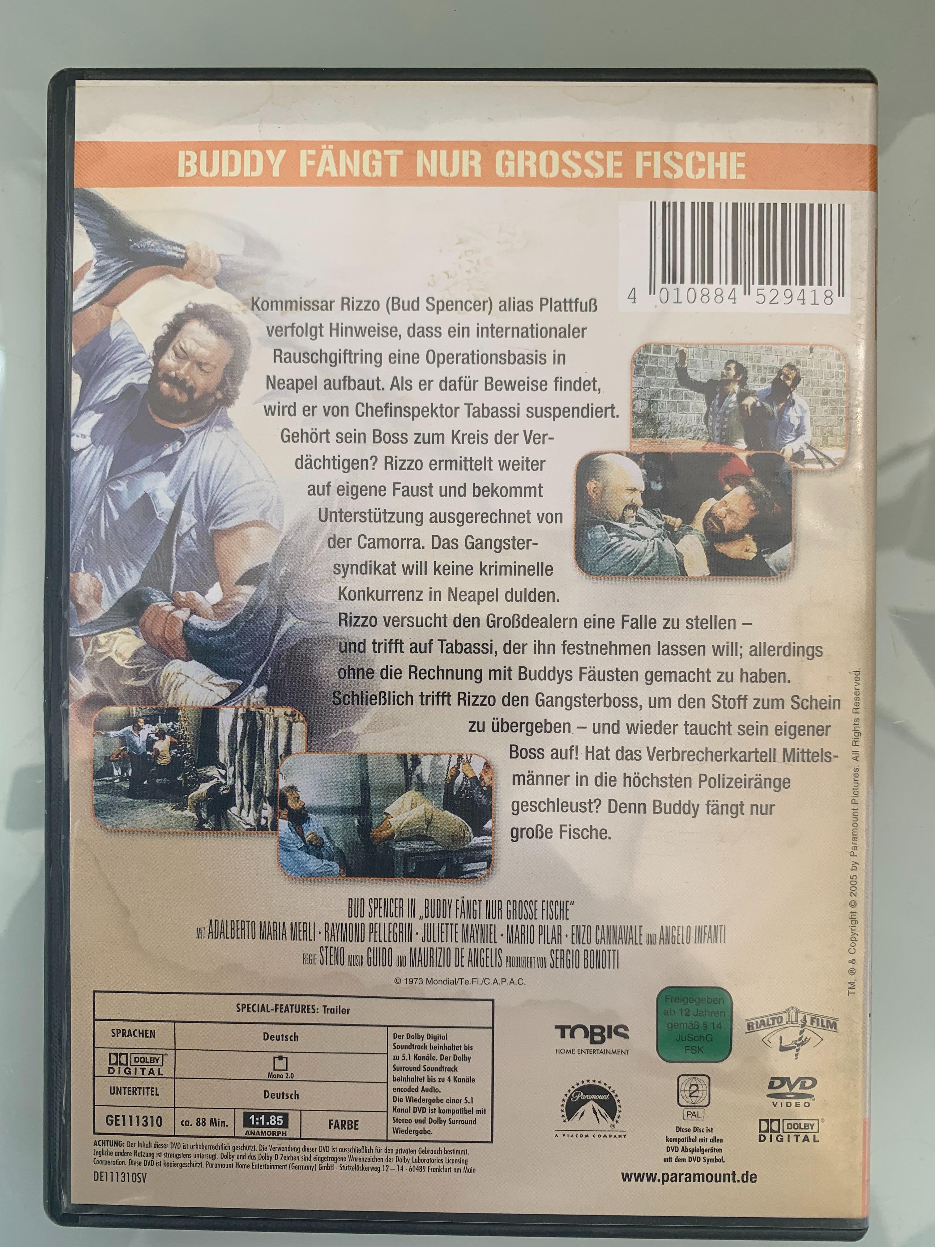 Bud Spencer:Buddy fängt nur grosse Fische DVD in 56170 Bendorf for €3.00 for sale | Shpock