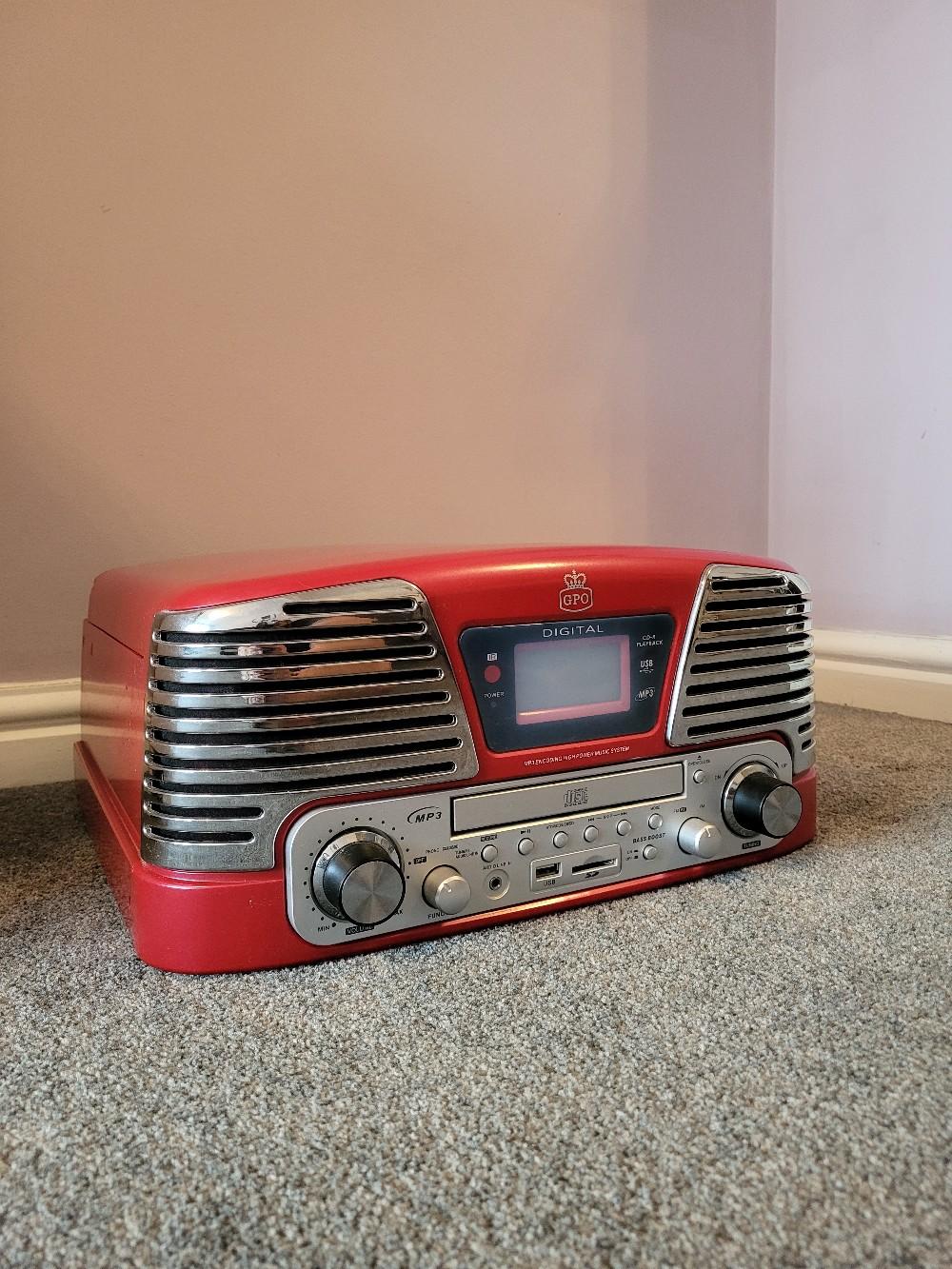 GPO Memphis Red USB Turntable (Record Player) in CV4 Coventry for £55. ...