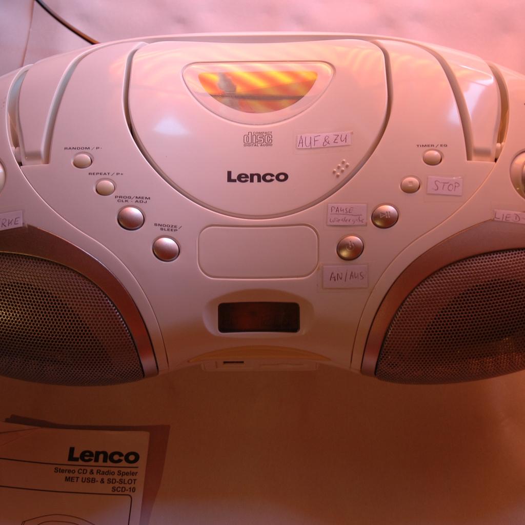 Lenco SCD-10 weiß tragbare Anlage.. in 75015 Bretten für 20,00 € zum ...