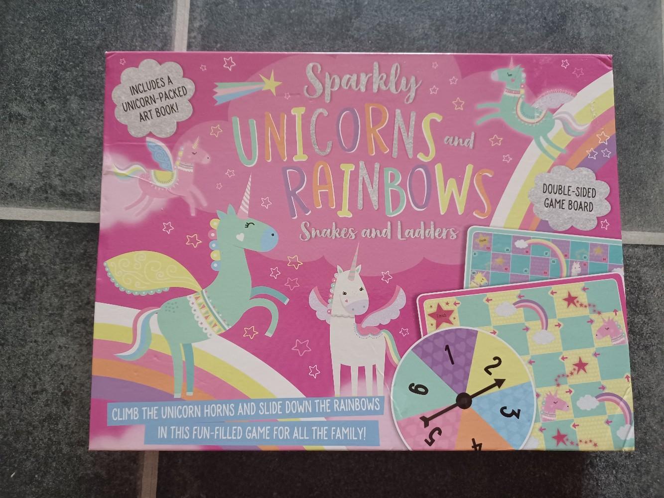 Rainbows and unicorns snakes and ladders game in WS10 Sandwell für 0,50 ...