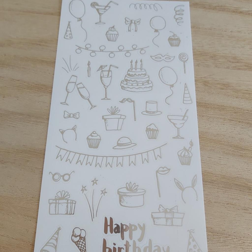 Stickerbogen Happy Birthday in 86163 Augsburg für 0,20 € zum Verkauf ...