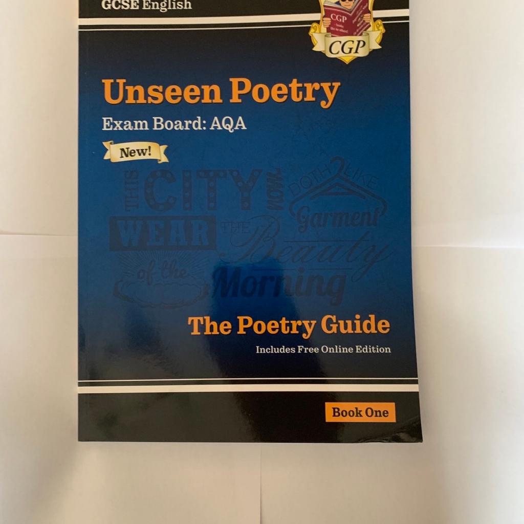 English Unseen Poetry AQA Guide 2023 Exam in M19 Manchester for £5.00 ...