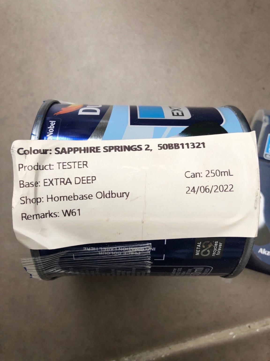 Dulux blue paint tester pots in B16 Birmingham for £5.00 for sale | Shpock