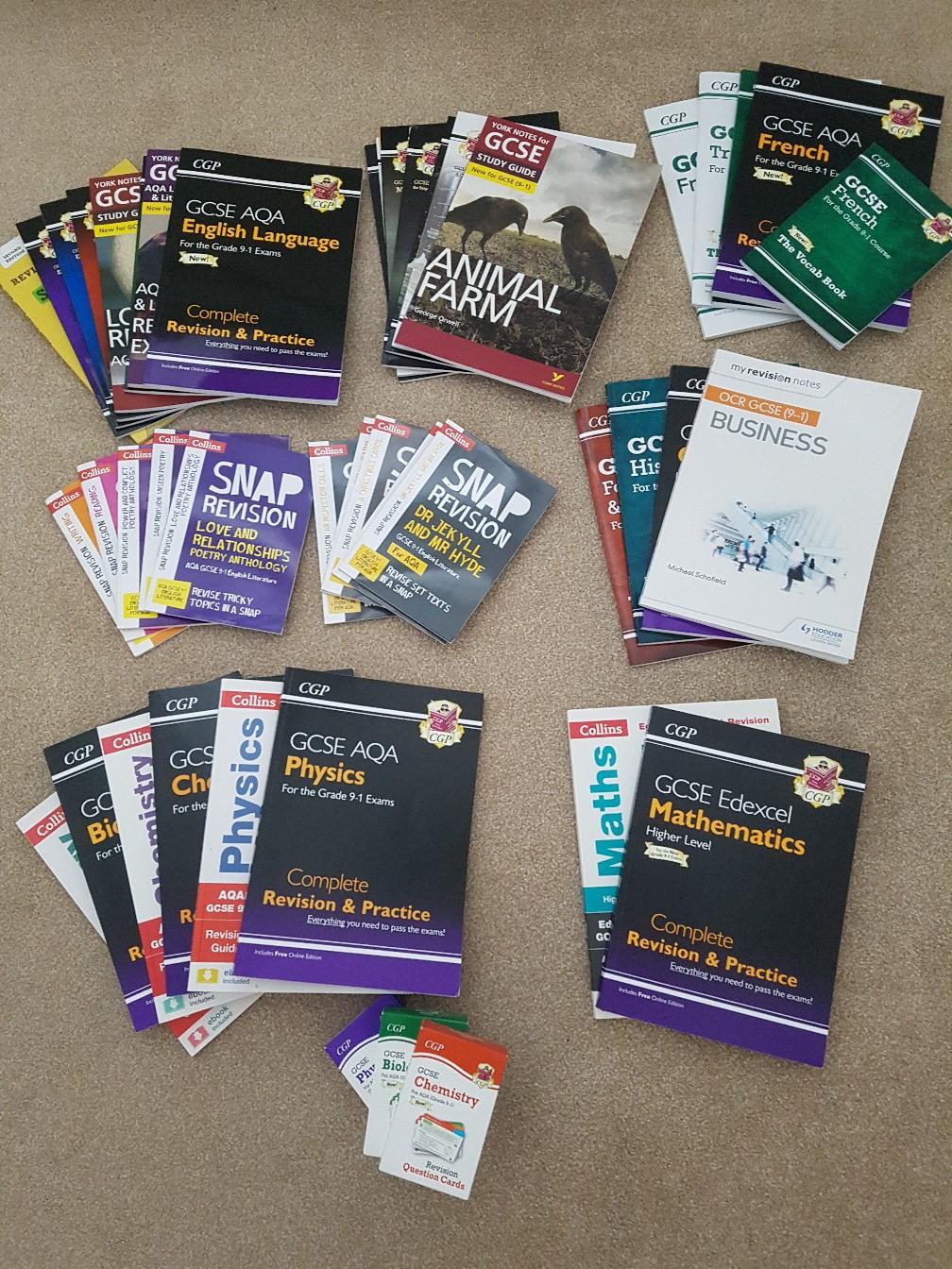 47 GCSE Revision Books & Q Cards in DY5 Metropolitan Borough of Dudley ...