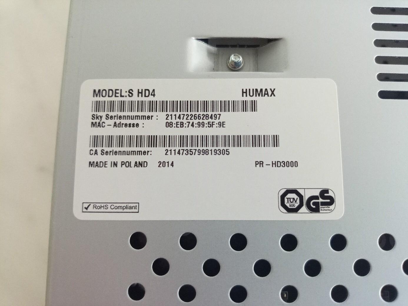 Humax Satelliten Receiver in 58091 Waterhövel for €25.00 for sale | Shpock