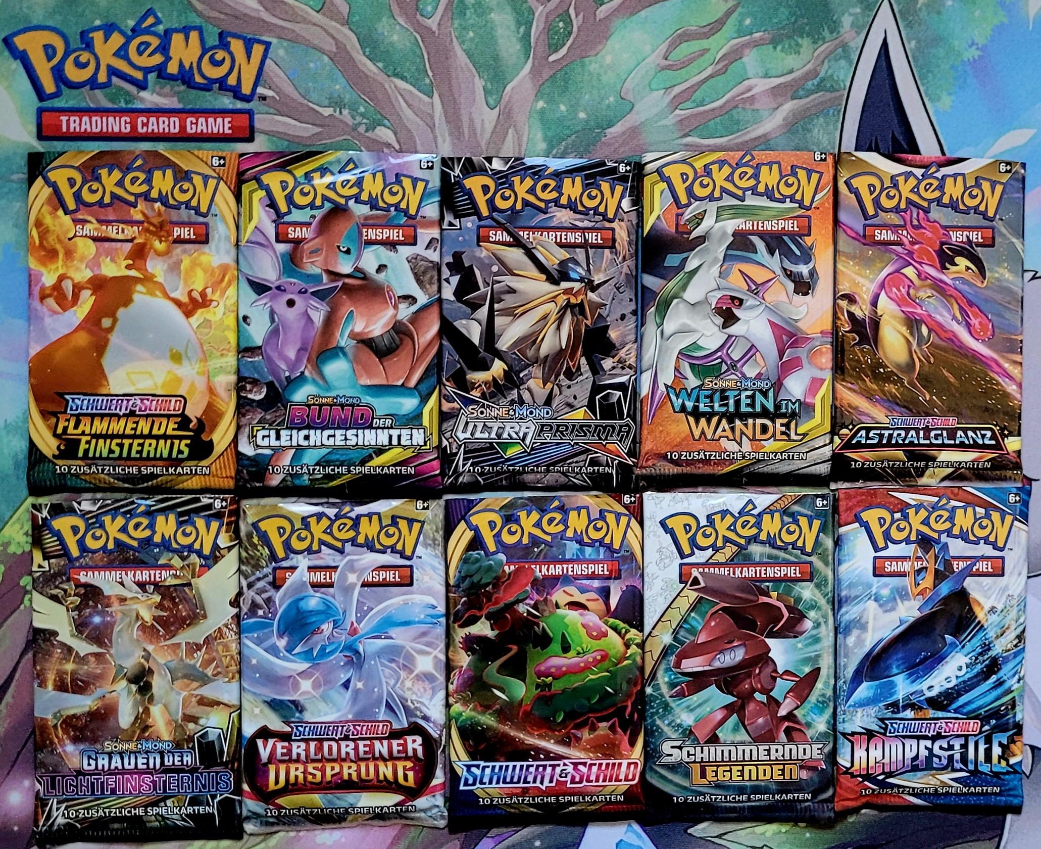 Pokemon Boosterpacks 10 verschiedene Repacks in 44379 Dortmund für 25 ...