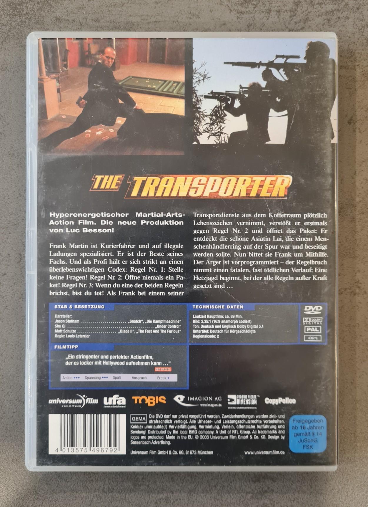 The Transporter DVD Jason Statham in 34626 Neukirchen für 1,00 € zum ...