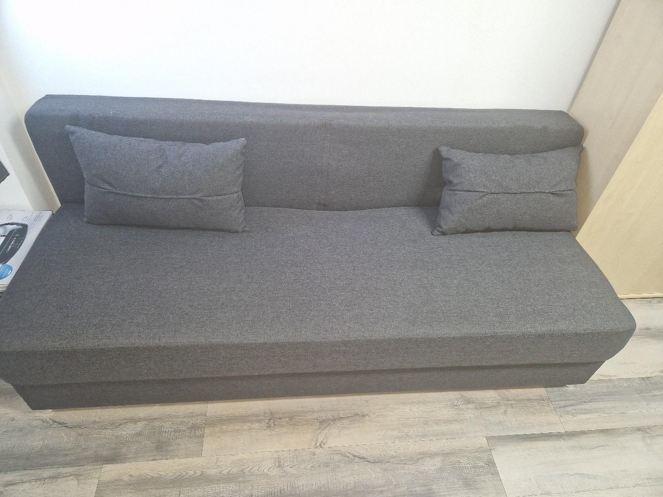 Schlafsofa - grau - mit Staukasten in 73527 Schwäbisch Gmünd für 55,00 € zum Verkauf | Shpock DE