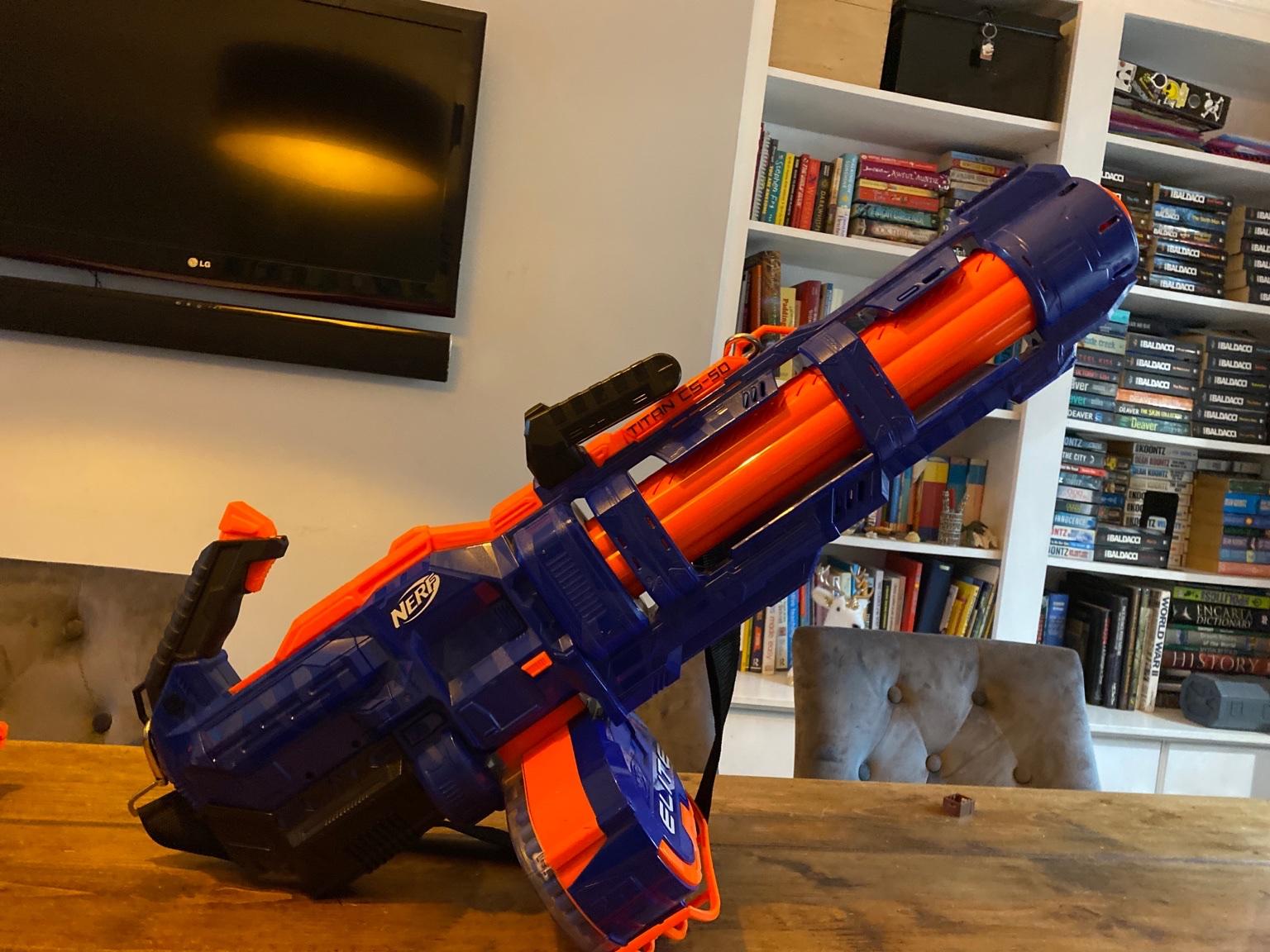 Nerf elite titan cs-50 minigun in M25 Bury for £50.00 for sale | Shpock