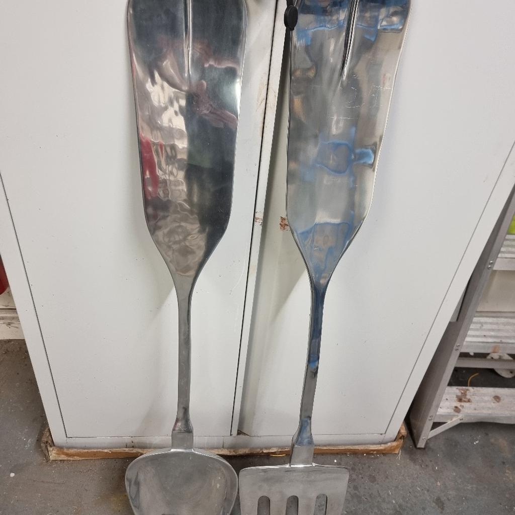 large metal spoon and fork wall display figur in LS10 Leeds für £ 50,00 ...