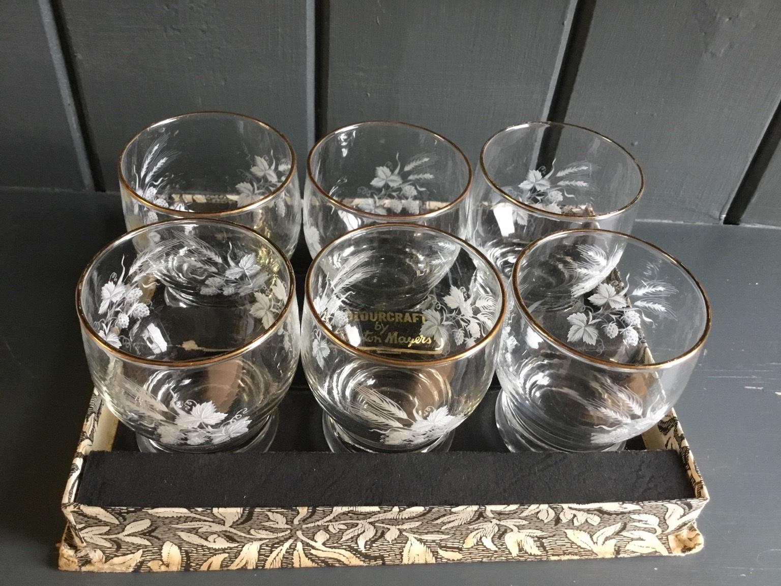 Vintage Set 6 Glasses in Box in IP18 Suffolk for £10.00 for sale | Shpock