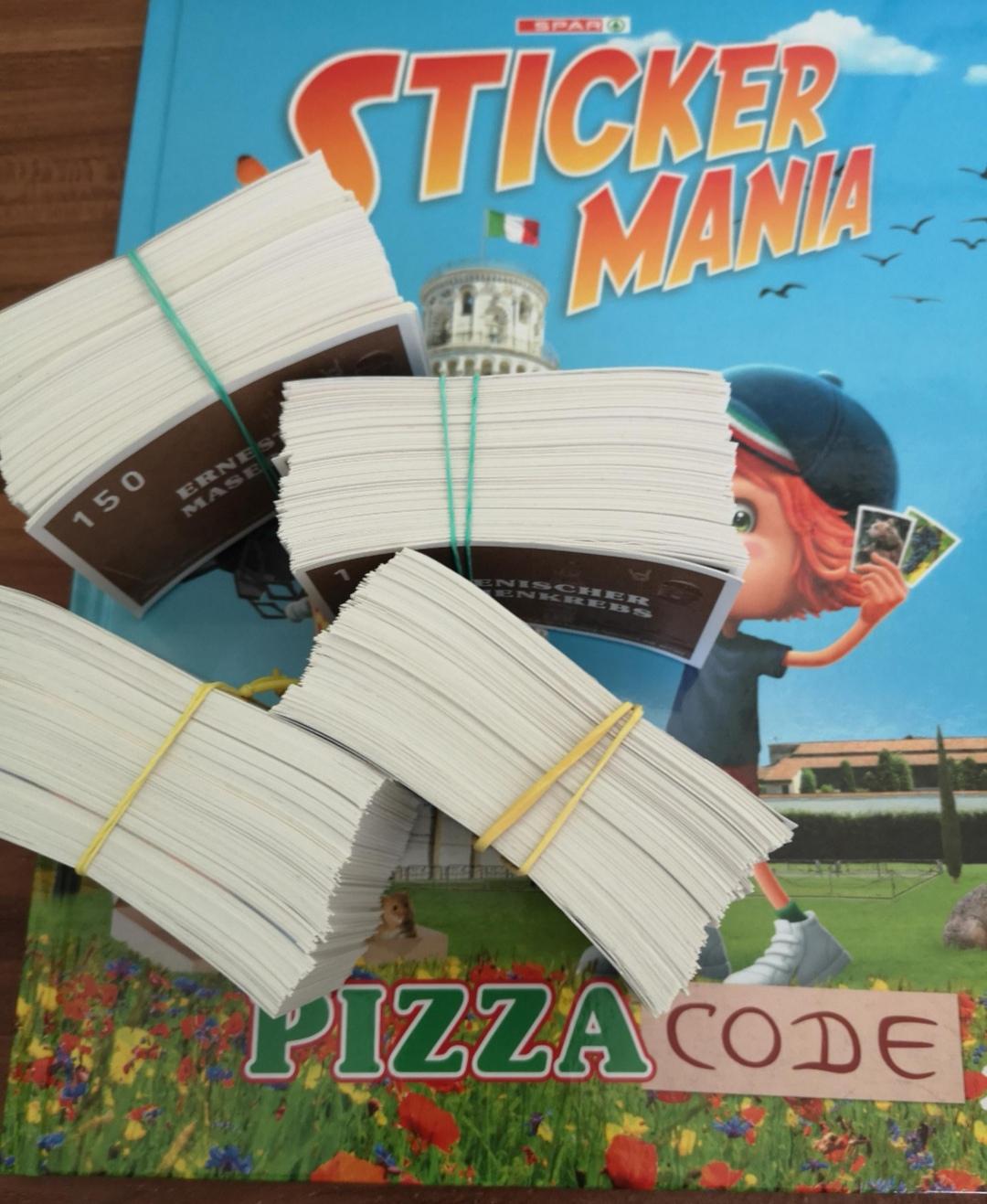 Spar Stickermania Pizza Code Sticker in 3140 Gemeinde St. Pölten für € ...