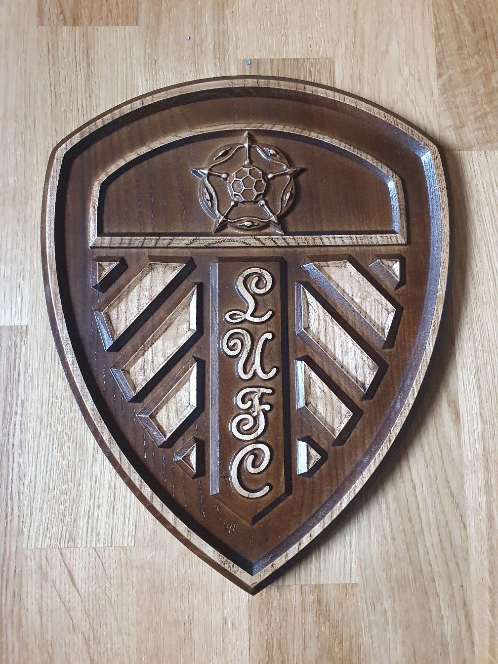 Leeds United FC Wood Carving Crest Logo in SE5 Southwark for £45.00 for ...