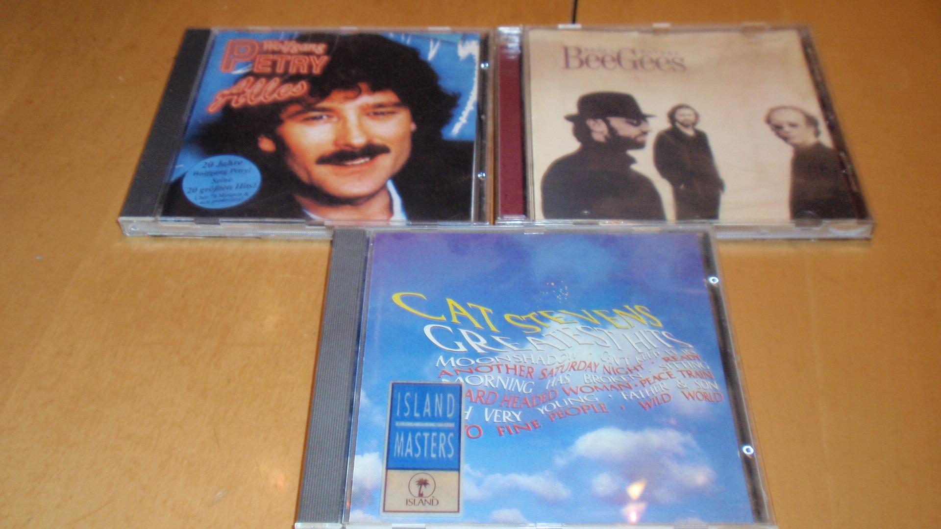 3 CD`s Wolfgang Petry Bee Gees Cat Stevens in 5071 Wals-Siezenheim für ...