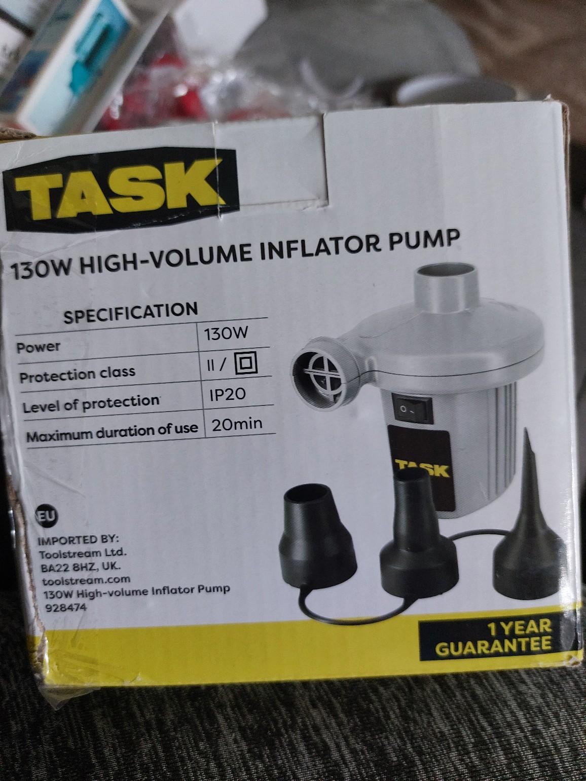 task 130w inflation pump in B26 Birmingham für 5,00 £ zum Verkauf ...