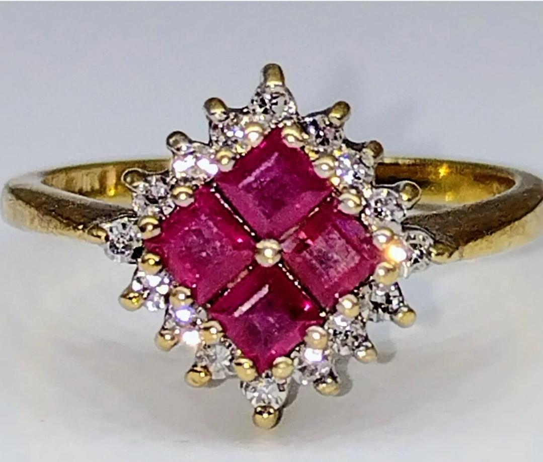 9ct gold ruby &diamonds ring g in SO15 Southampton für 125,00 £ zum ...