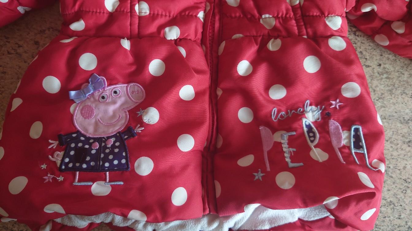Peppa pig winter coat 1- 1.5years in WS11 Chase for £5.00 for sale | Shpock
