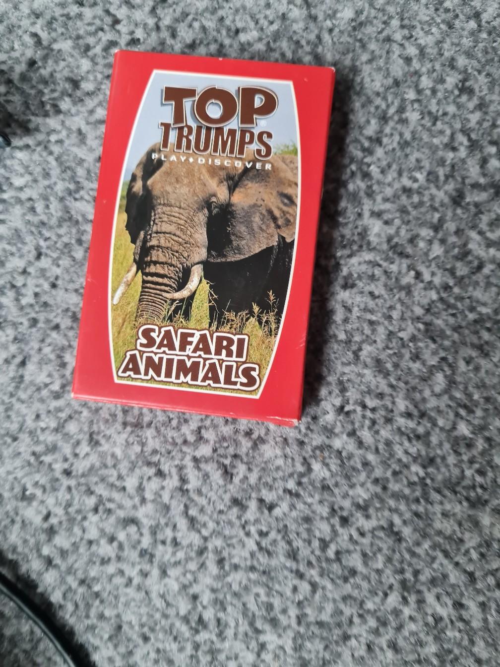 Safari Animals Top Trumps Card Game in Walsall for £1.50 for sale | Shpock