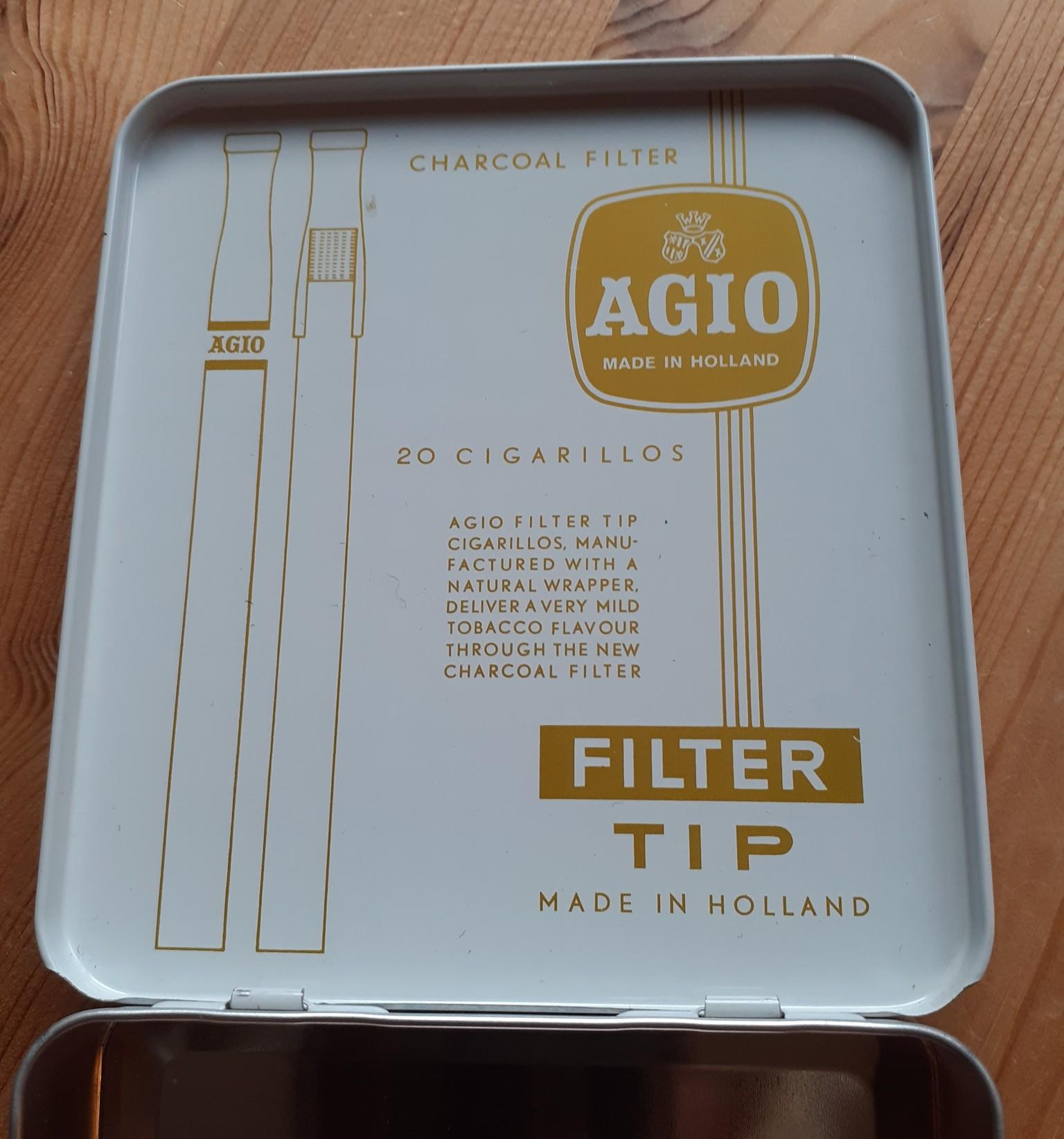 Leere Agio Filter Tip Cigarillos Blechdose in 69226 Nußloch for €15.00 ...