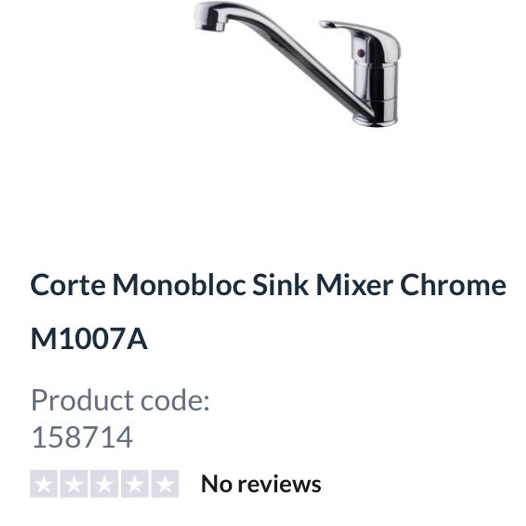 Corte Monobloc Kitchen sink mixer tap chrome in SK16 Tameside for £25. ...