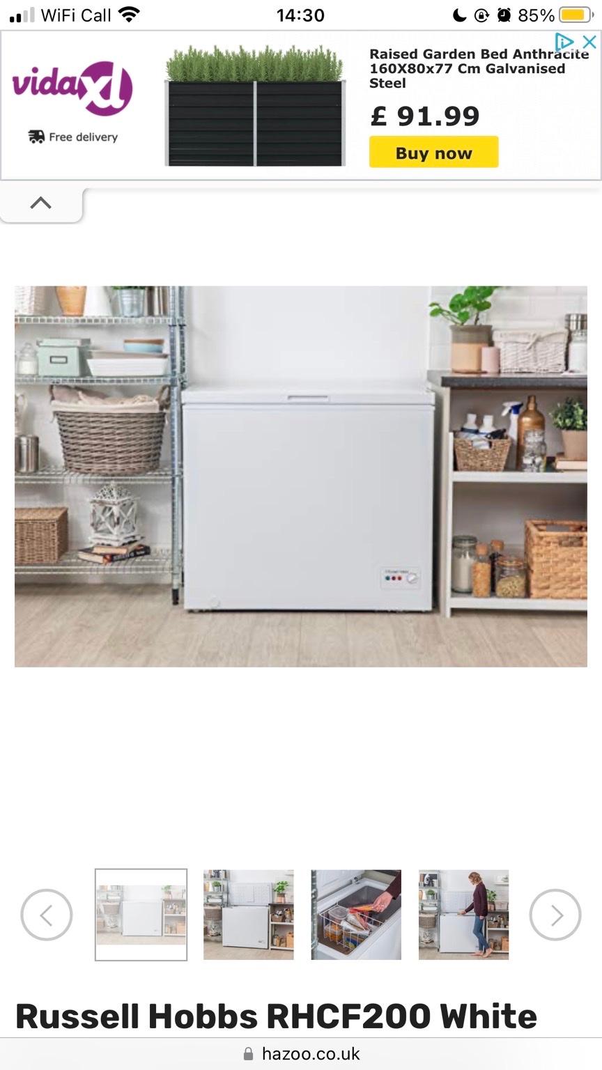 Russell Hobs 197 litre chest freezer in CO2 Colchester für £ 170,00 zum ...