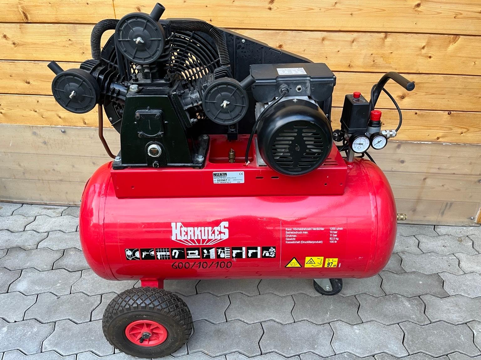 Kompressor 100L Herkules Nuair in 67354 Römerberg for €220.00 for sale | Shpock