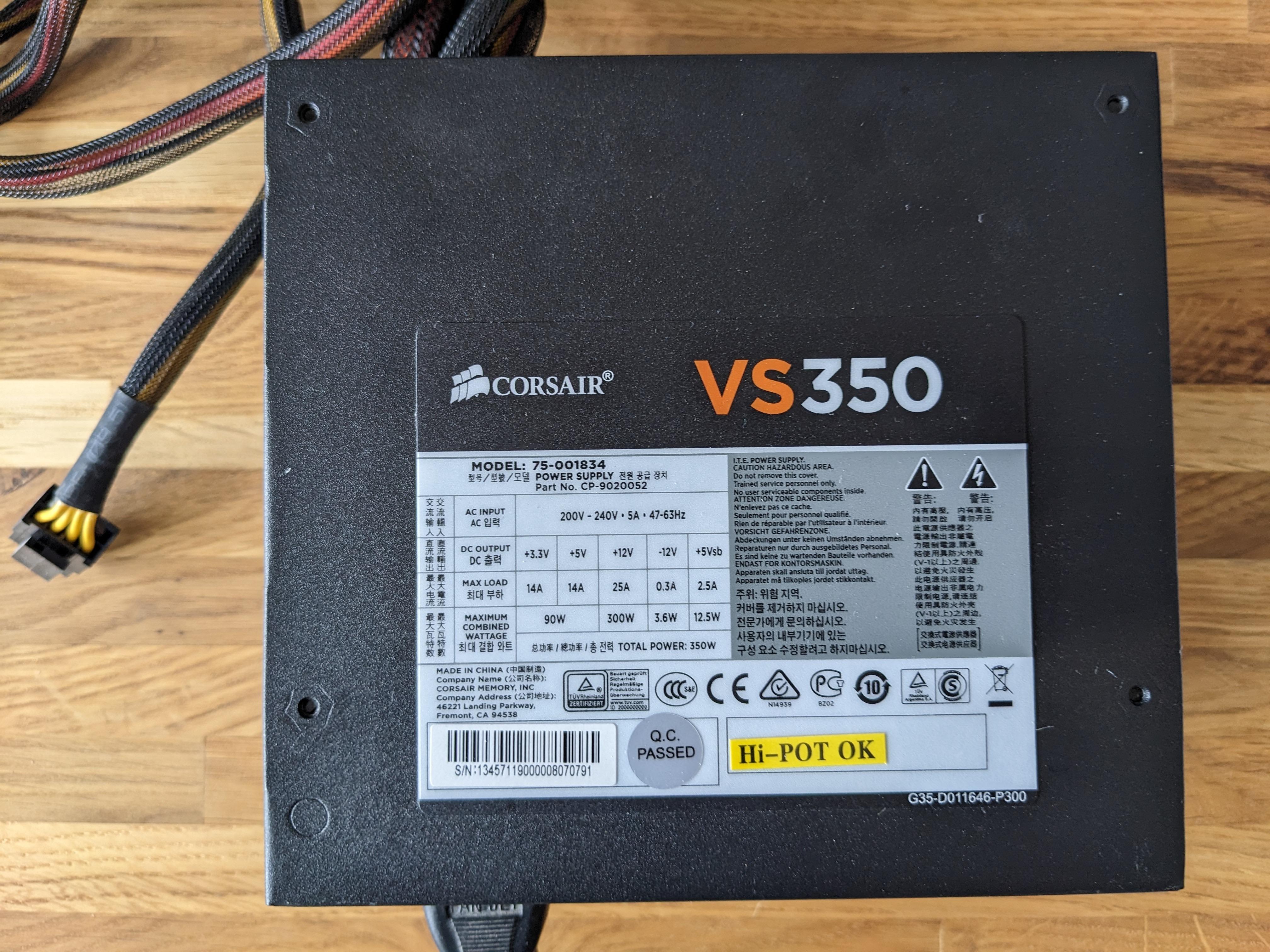 Corsair VS Series™ VS350 Power Supply in DY5 Stourbridge für 15,00 ...