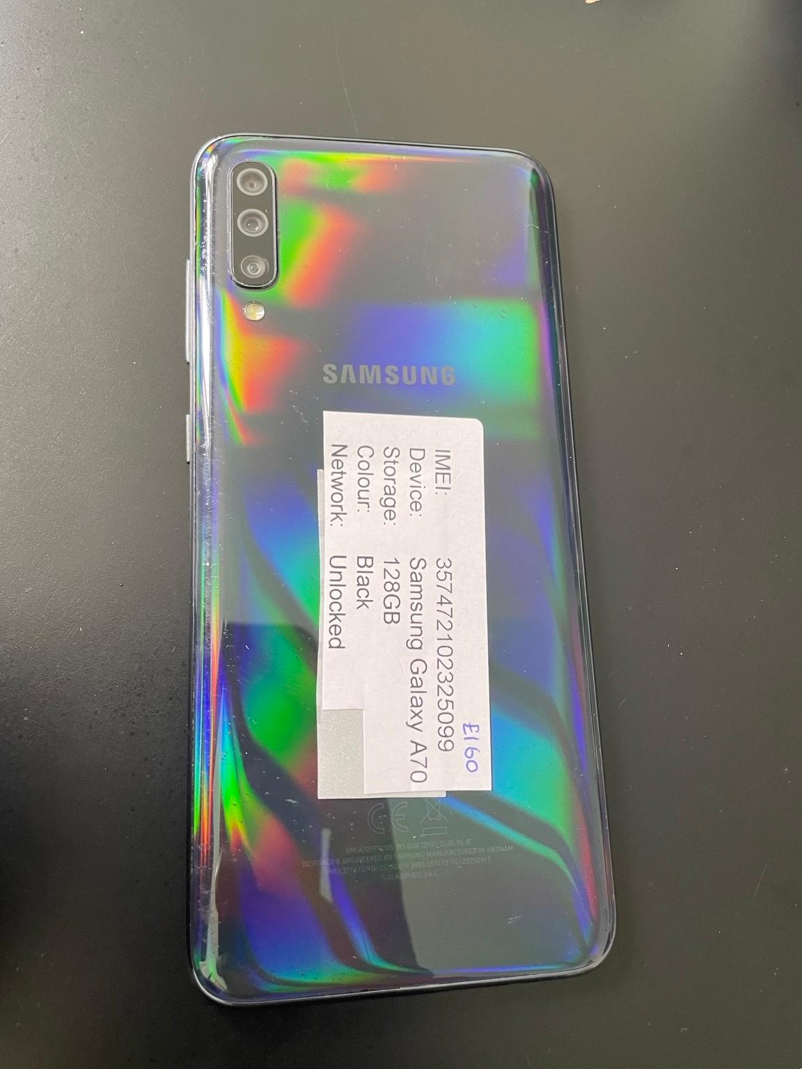 Samsung Galaxy A70 128GB dual sim phone in E14 London for £160.00 for ...