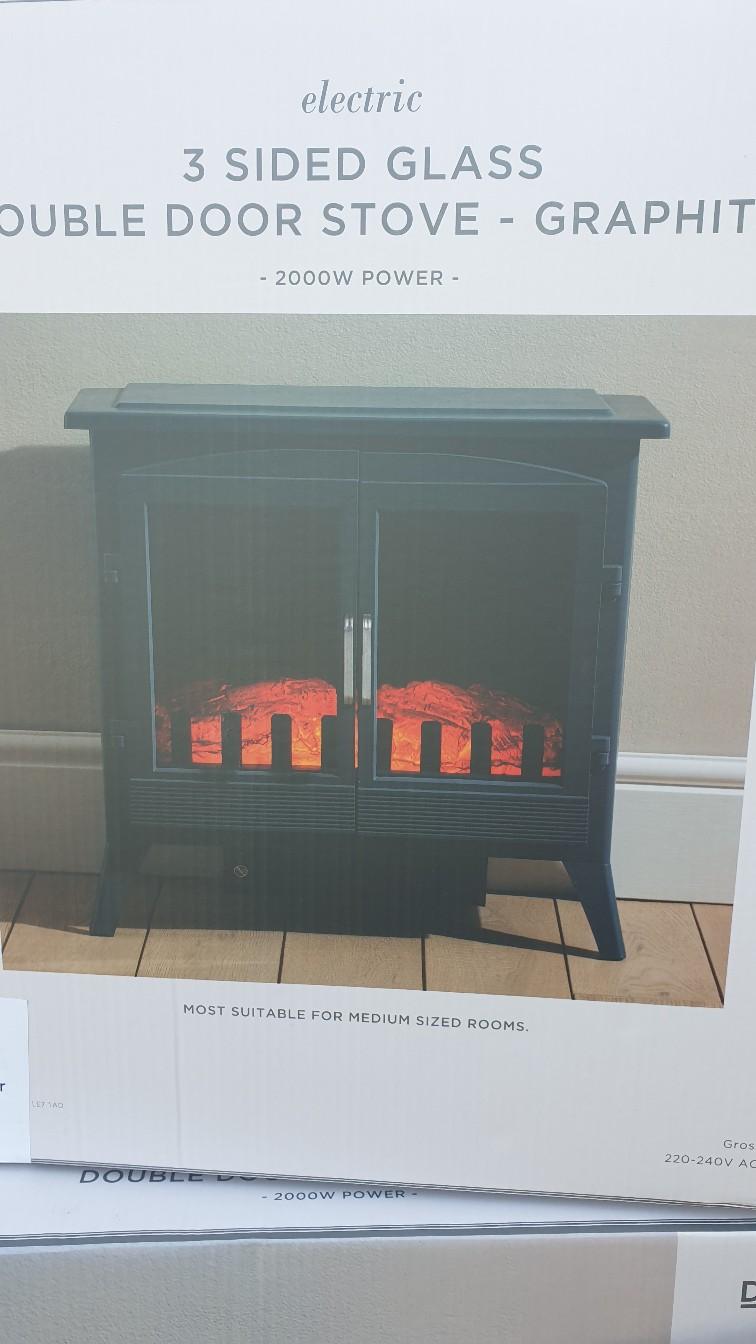Dunelm Double door electric stove in NN9 Wellingborough for £80.00 for ...