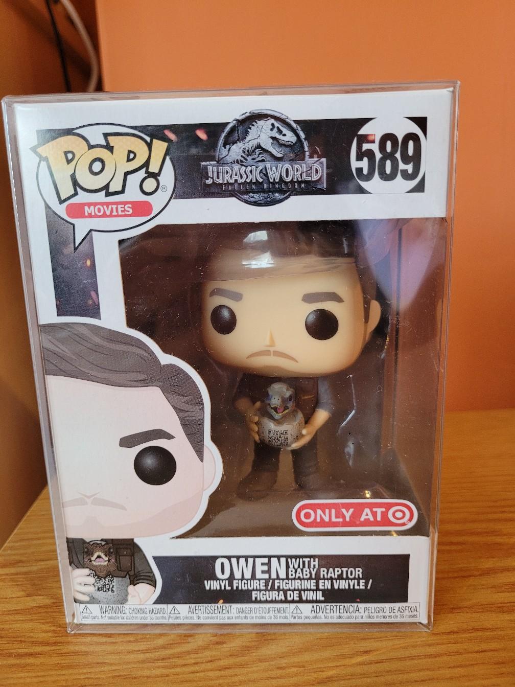 jurassic world owen and baby raptor pop funko in CT5 Whitstable für 25 ...