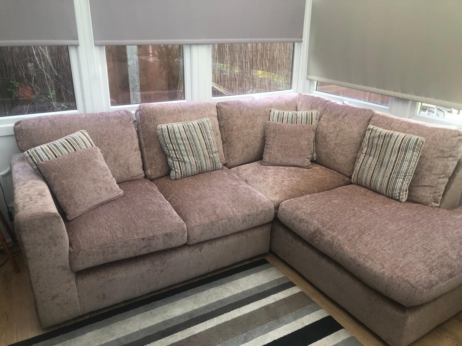 Mink Rt hand corner Sofa in RM8 London for £500.00 for sale | Shpock
