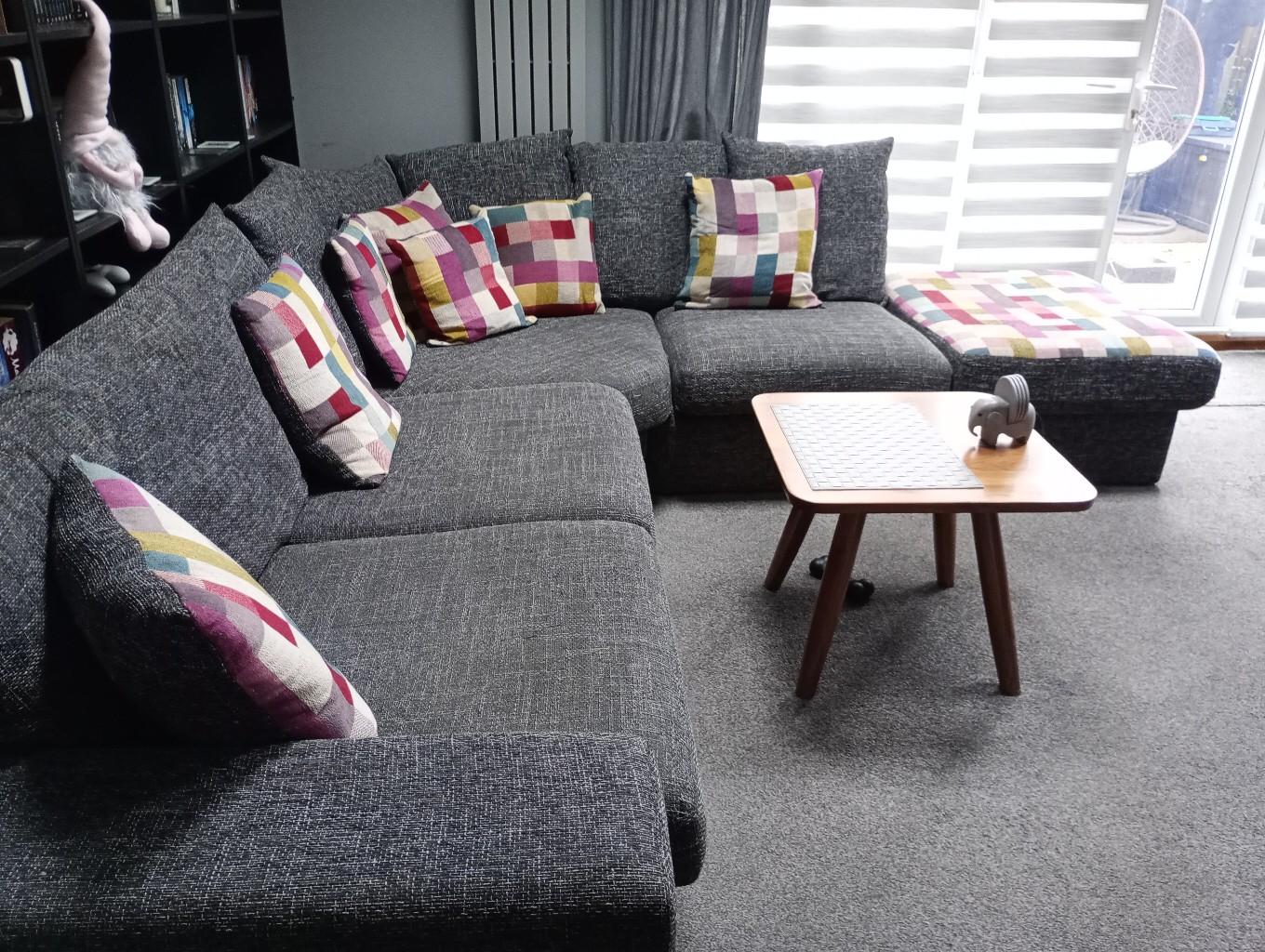 large corner sofa, and spinning cuddle chair in TS25 Greatham for £400. ...