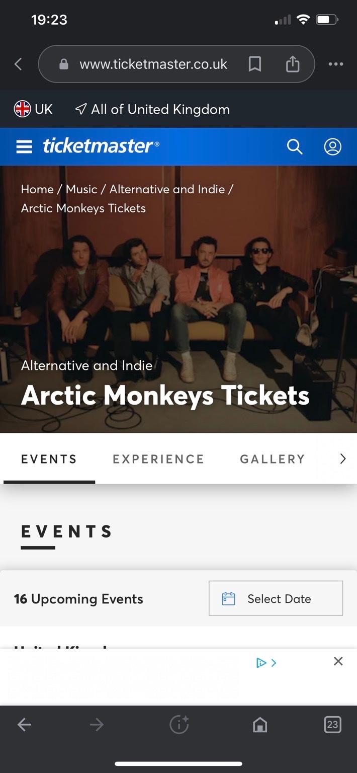 Arctic Monkeys Tickets x 4 in S64 Swinton for £79.75 for sale | Shpock