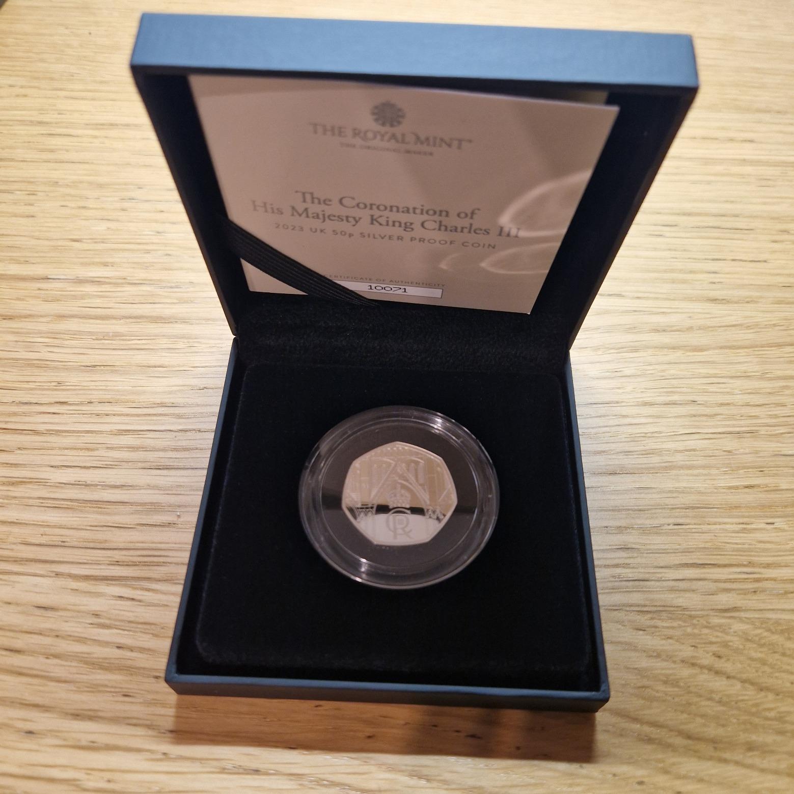 The Coronation 2023 UK 50p Silver Proof Coin in E1 London for £70.00 ...
