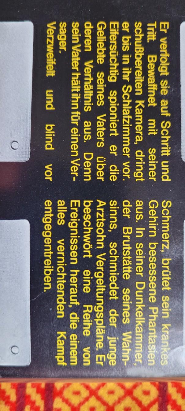 Der Psychopath 1982 - The Dark Room - VCL VHS in 80796 München für € 45 ...