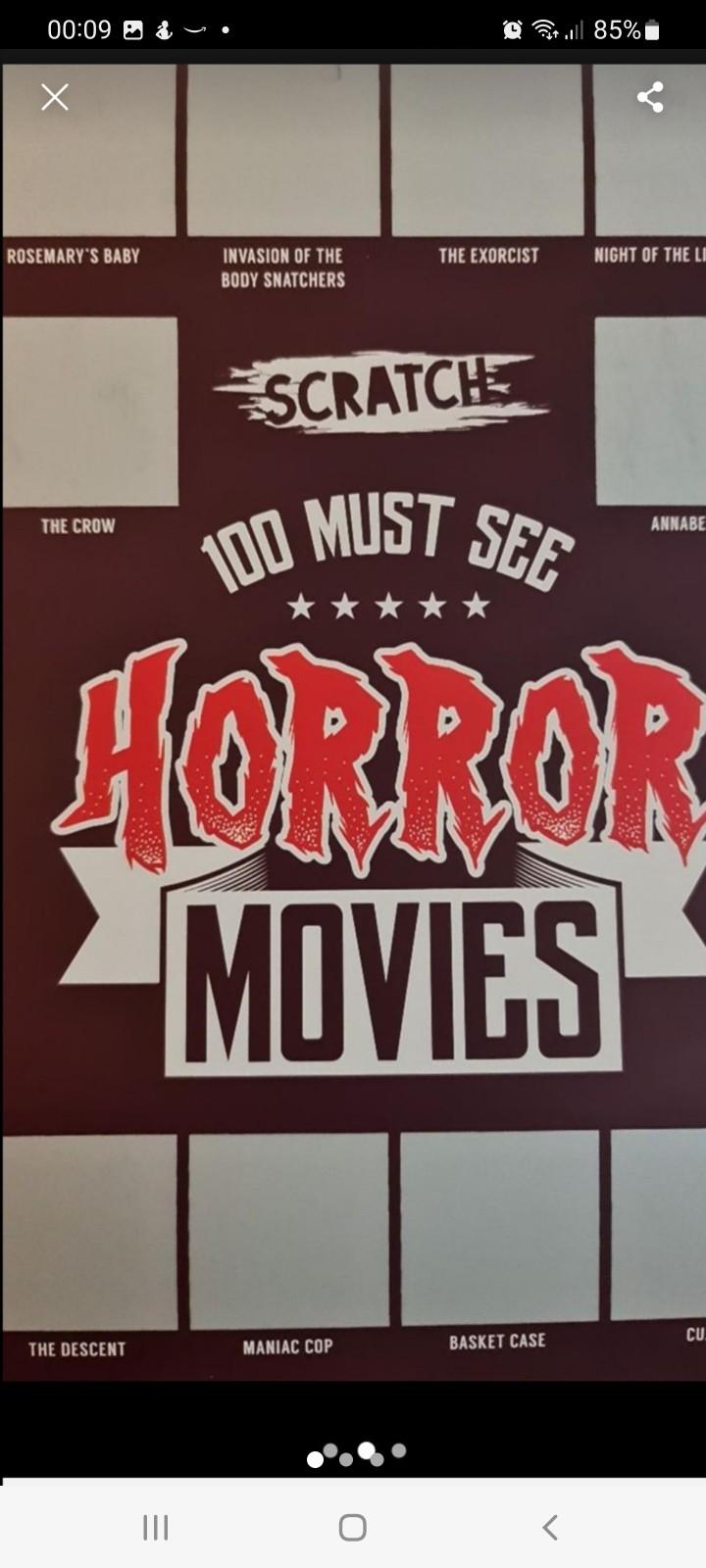 100 must see horror movies scratch off poster in B71 Sandwell für 5,00 ...
