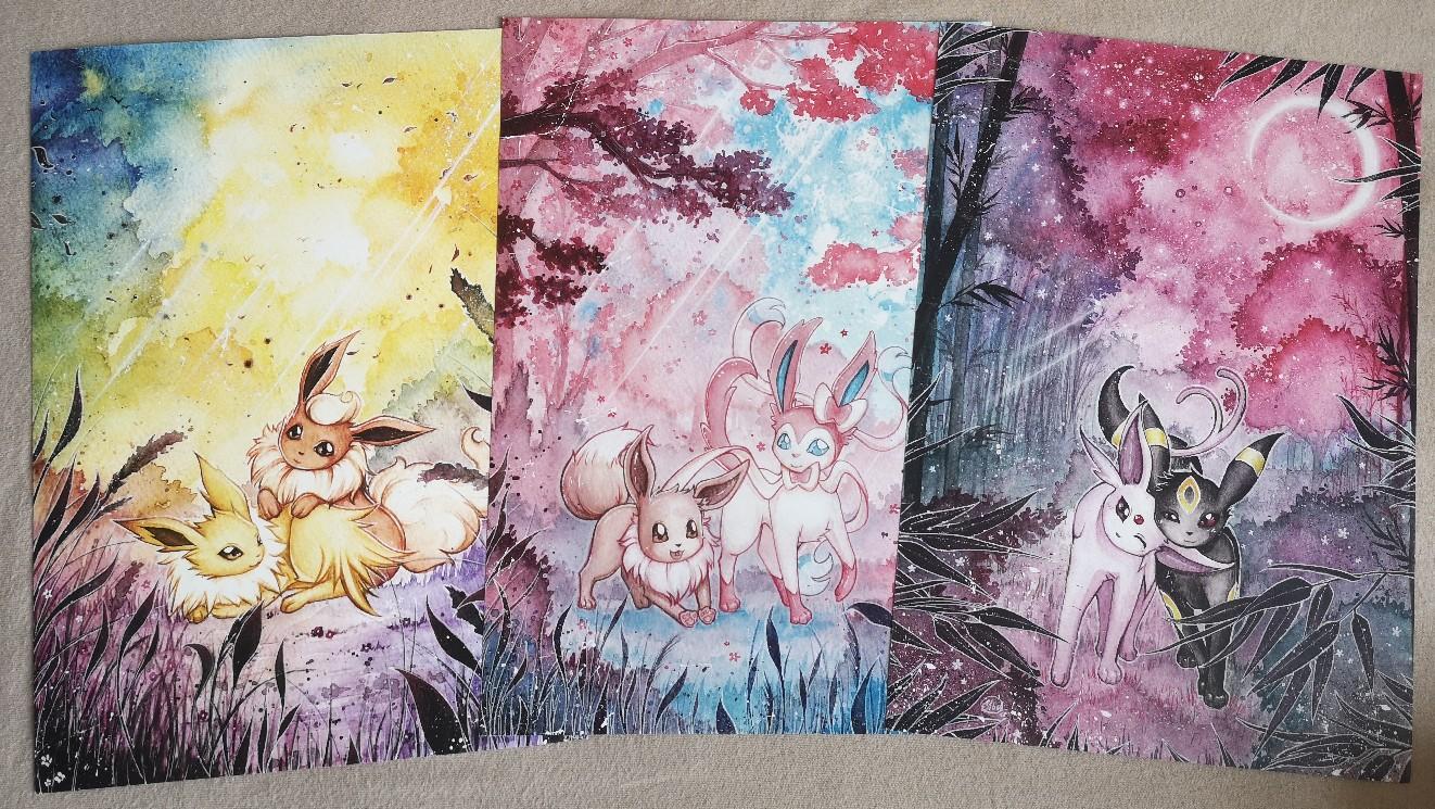 Pokémon Evolie Evolutionen A4 Artprints in 4600 Wels für € 5,00 zum ...