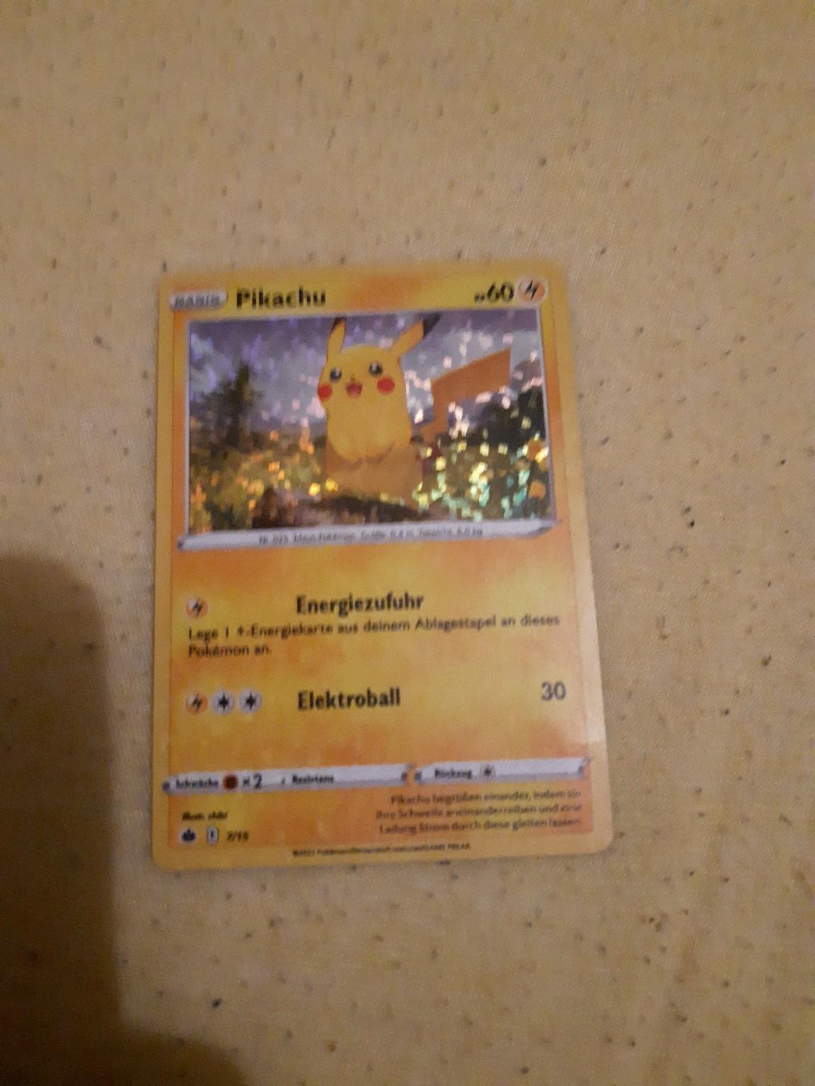 Pokemon Karte Glitzer