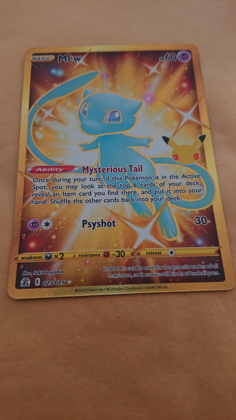25th anniversary gold mew pokemon card in PR1 Ribble für 50,00 £ zum ...