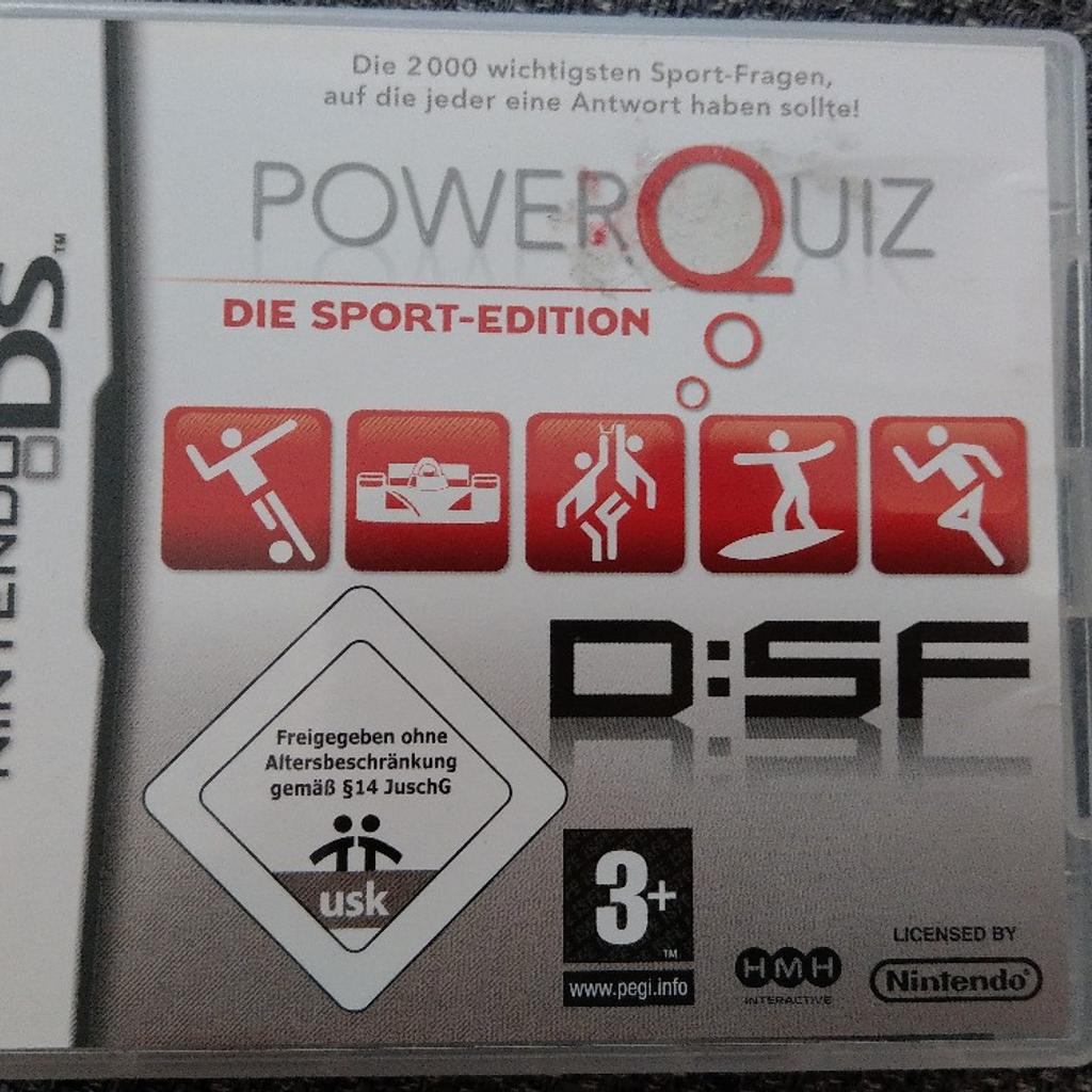 Nintendo DS Power Quiz Die Sport - Edition Sp in 32791 Lage für 3,00 ...
