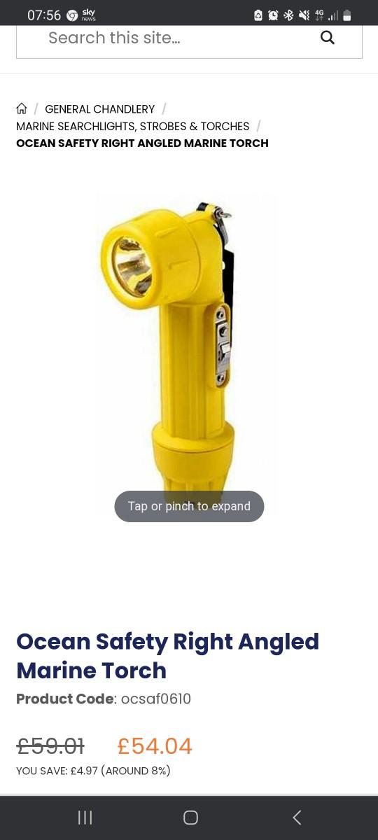Right Angled Safety Marine Torch 🔦 🔥 in WS8 Brownhills für £ 7,00 zum ...