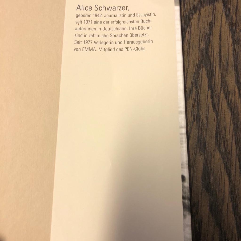 Lebenslauf, Alice Schwarzer in 6830 Marktgemeinde Rankweil für € 3,00 ...