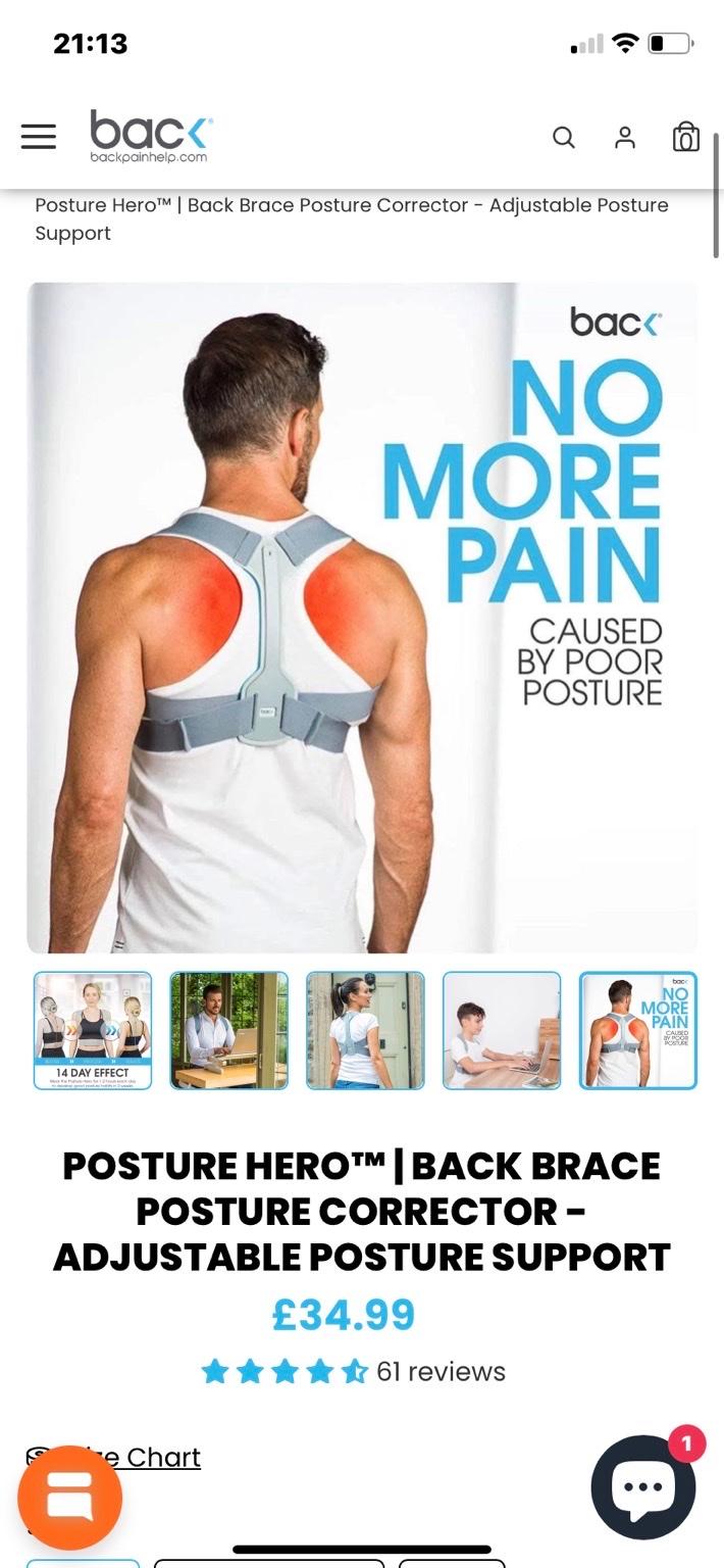 Posture Hero back brace posture corrector in SE16 London for £28.00 for ...